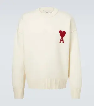 Ami Paris Drop Shoulder Sweaters For Women