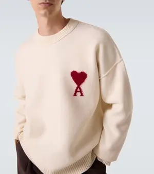 AMI Paris De Coeur Virgin Wool Sweater