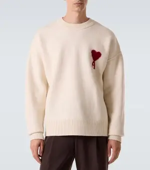 AMI Paris De Coeur Virgin Wool Sweater