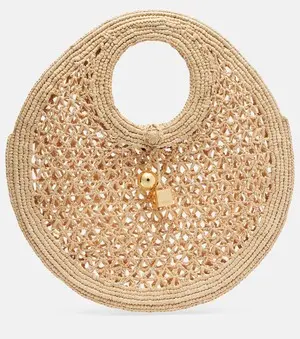 Jacquemus Small Raffia Basket Bag