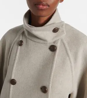 Brunello Cucinelli Wool And Cashmere Double-breasted Coat