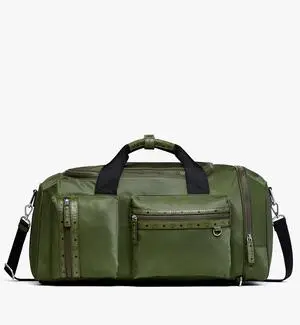 Mcm Ottomar Weekender Backpack Khaki Moss