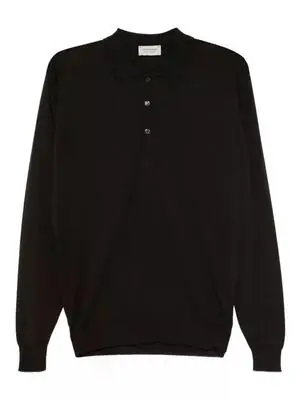 John Smedley Belper Polo Shirt - Brown