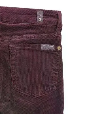 7 For All Mankind Corduroy Trousers - Red