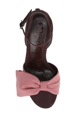 Sam Edelman Ida Ankle Strap Sandal - Parisian Plum/luxe Rose