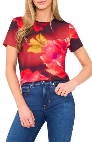 Ted Baker London Printed Jersey Top