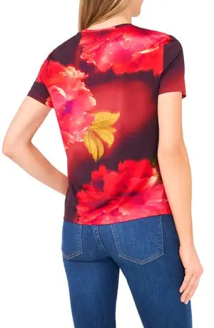 Ted Baker London Printed Jersey Top