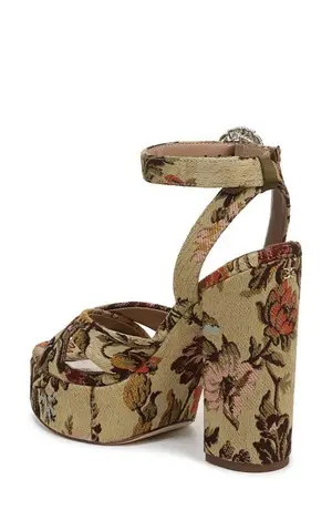 Sam Edelman Platform Sandal - Natural Multi