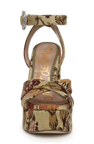 Sam Edelman Platform Sandal - Natural Multi