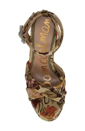 Sam Edelman Platform Sandal - Natural Multi