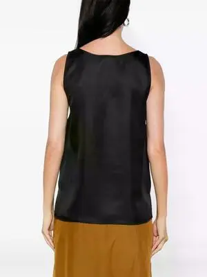 Loulou De Saison Gaby Scoop-neck Silk Top