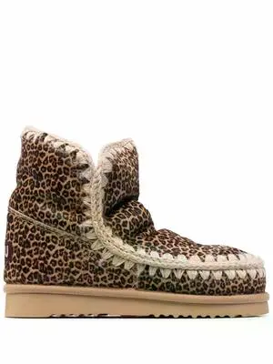 Mou Eskimo Leopard-print Boots