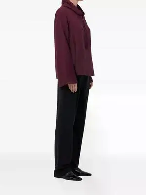 Loulou De Saison Drawstring-neck Wide-sleeve Top