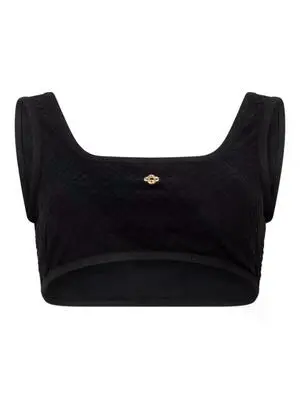 Casablanca Monogram Jacquard Bikini Top