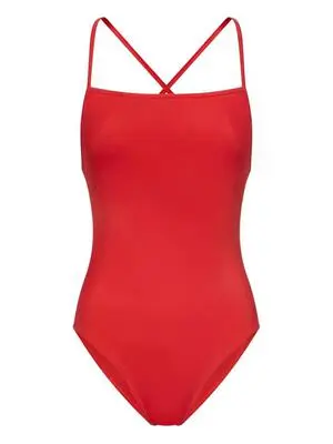 Loulou De Saison Itak Cross-back Swimsuit - Red