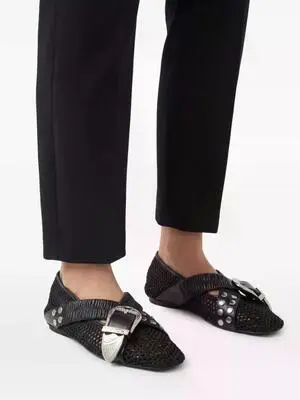 Toga Buckle-detail Mesh Flats
