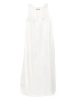 Loulou De Saison Nada Side-split Slip Midi Dress