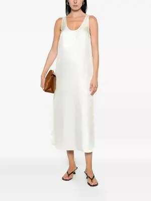 Loulou De Saison Nada Side-split Slip Midi Dress