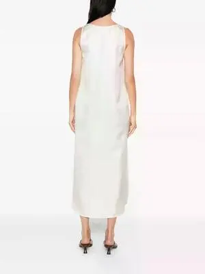 Loulou De Saison Nada Side-split Slip Midi Dress