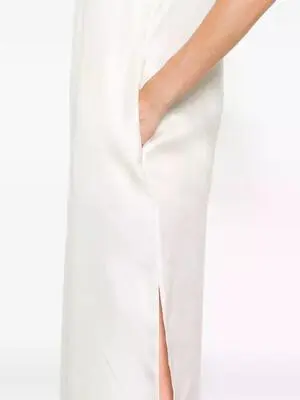 Loulou De Saison Nada Side-split Slip Midi Dress
