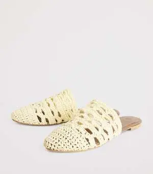 RAMLA Raffia Mules