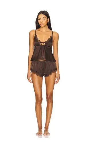 KAT THE LABEL Sorrento Camisole - Espresso