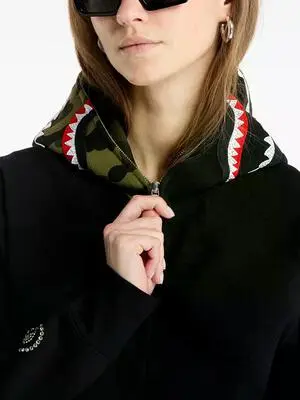 A BATHING APE Camo Shark Full Zip Hoodie