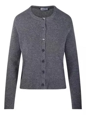 BEYOU Button-front Cardigan - Grey