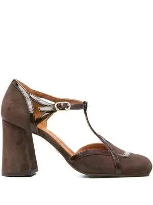 Chie Mihara 80mm T-bar Block-heel Pumps
