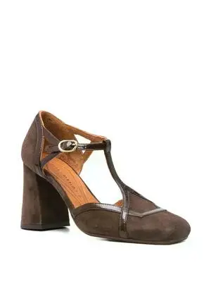 Chie Mihara 80mm T-bar Block-heel Pumps