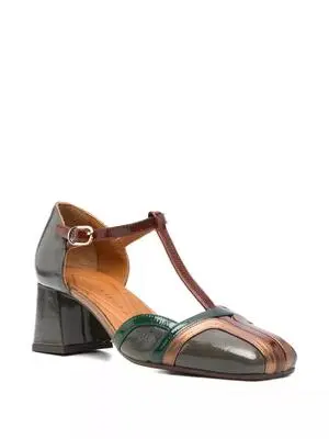 Chie Mihara 60mm T-bar Block-heel Pumps