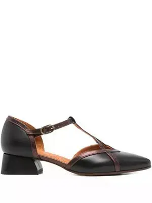 Chie Mihara 35mm Leather T-bar Pumps
