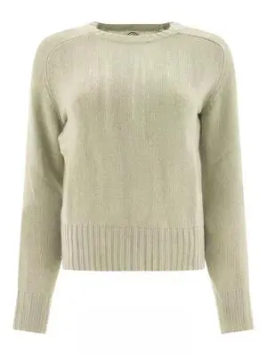 INES DE LA FRESSANGE PARIS Ribbed-hem Raglan-sleeve Sweater - Green