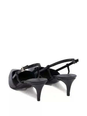 SERGIO LEVANTESI Pointed-toe Slingback Pumps - Black