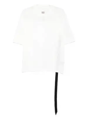 Rick Owens Walrus Asymmetrical-hem T-shirt - White