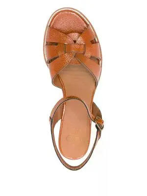 KING TARTUFOLI 50mm Leather Ankle-strap Sandals