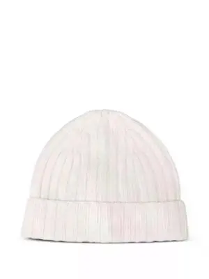 BEYOU Ribbed Beanie White