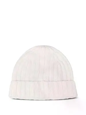 BEYOU Ribbed Beanie - White