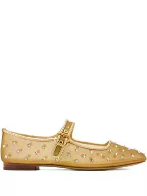 Sam Edelman Crystal-embellished Mesh Ballet Flats