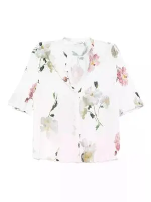 Vince Wilted Peony Top - White