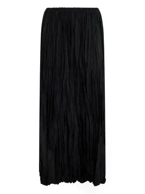 Roberto Cavalli Pleated Midi Skirt - Black