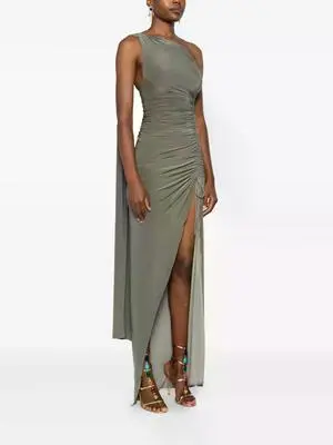 ATU BODY COUTURE One-shoulder Midi Dress With Side-slit