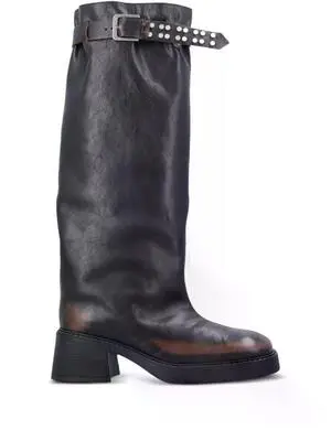 MIISTA Buckle-fastening Studded Boots