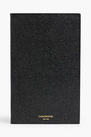 Thom Browne Pebbledleather Notebook - Black