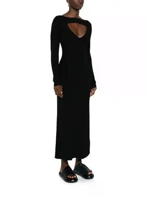 DIESEL® M-oloni Long-sleeve Midi Dress - Black