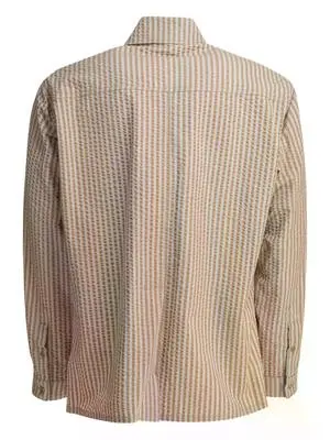 KAPTAIN SUNSHINE Safari Striped-pattern Shirt Jacket