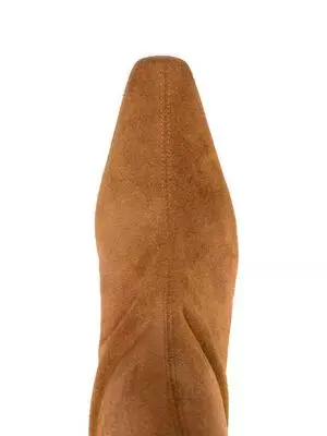 Staud 60mm Wally Suede Boots - Neutrals