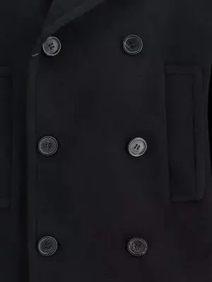 Saint Laurent Caban Coat - Black