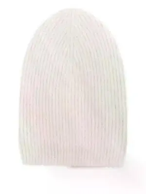 UMA WANG Ribbed Beanie - Neutrals