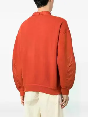MARANT Paneled Half-zip Sweatshirt - Red